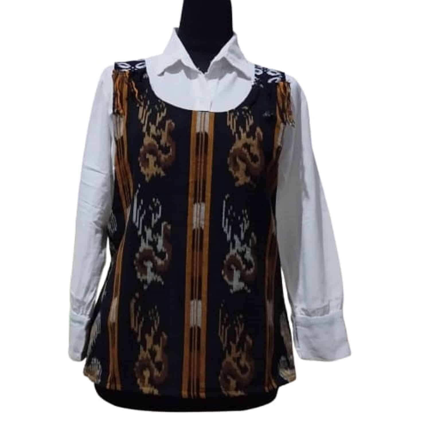 Rompi Tenun Ikat mix Batik - Batik Kombinasi